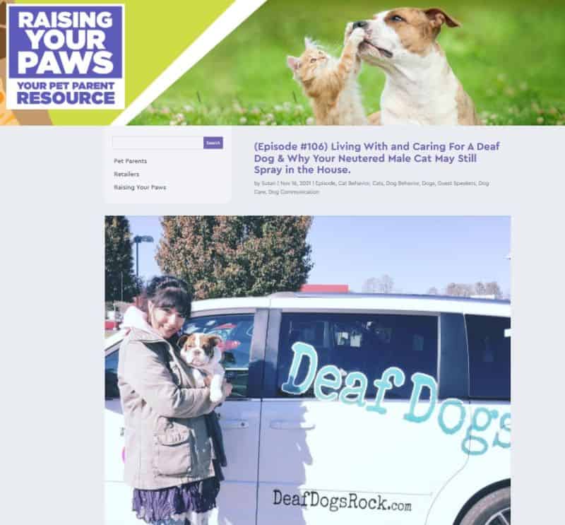 Deaf Dogs Rock – Sharing our passion for the love and care of deaf dogs.
